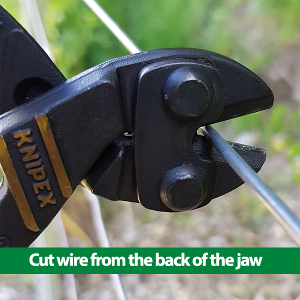 KNIPEX Wire Cutter - Scalloped Jaw - Strainrite New Zealand